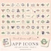 Spring App Icons Ios14 Aesthetic App Icons Handdrawn App - Etsy