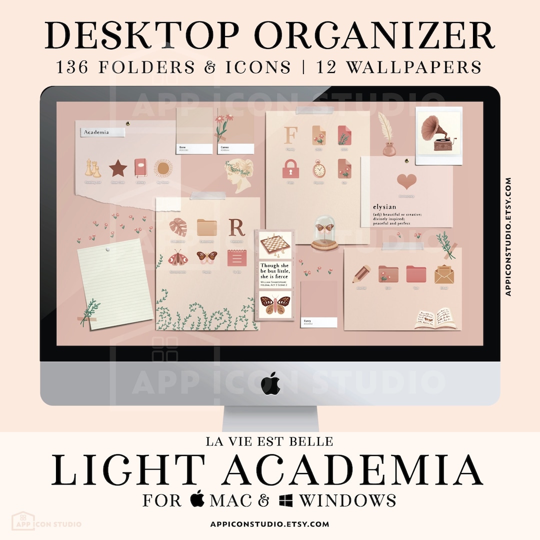 Mac Desktop Organizer Academia, Wallpapers Icons and Folders for Mac ...