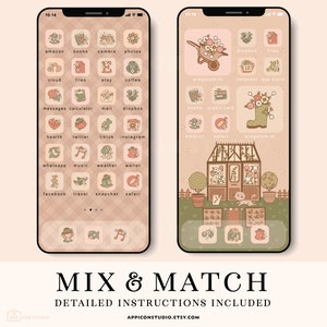 Cottagecore Ios 14 App Aesthetic, Ios14 Icons Android Phone App Icons ...