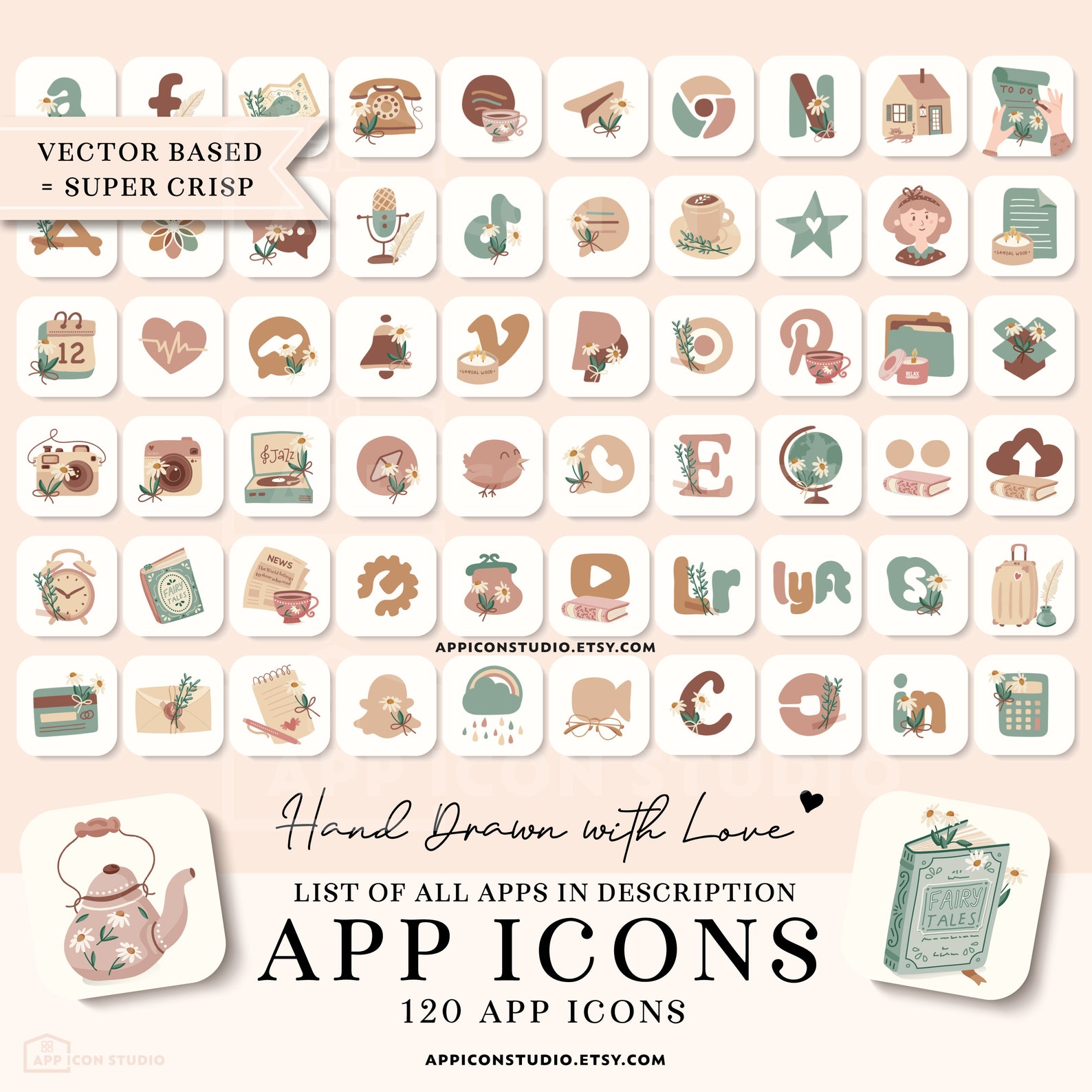Book Lover App Icons, Bookworm Ios Icons, iPhone Icons for Book Lovers ...
