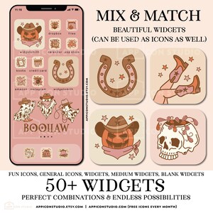 Western Icons Halloween Cute Ghosts App Icons for Ios 14 Halloween Fall ...