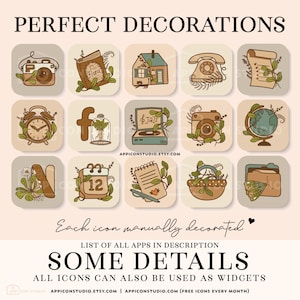 Ios 14 Theme Cottagecore Icons Ios App Icon Green iPhone Android ...