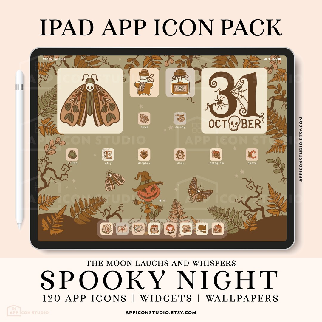 Ios 15 App Icons Fall iPad Halloween Icon Pack With Widgets and ...