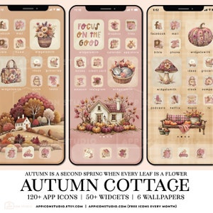 App Icons Fall Farmhouse Cottagecore Icons for Ios 14 iPhone Fall ...