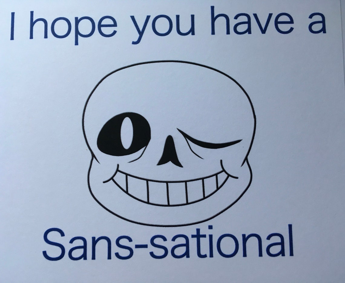 Undertale Themed Birthday Card - Etsy UK