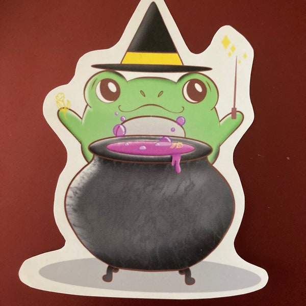 Drawing Witch Frog - Etsy