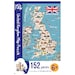 United Kingdom Map Illustrated Wooden Jigsaw Puzzle, Great Britain Map ...