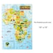 Africa Map Wooden Jigsaw Puzzle for Children, Educational Map of Africa ...