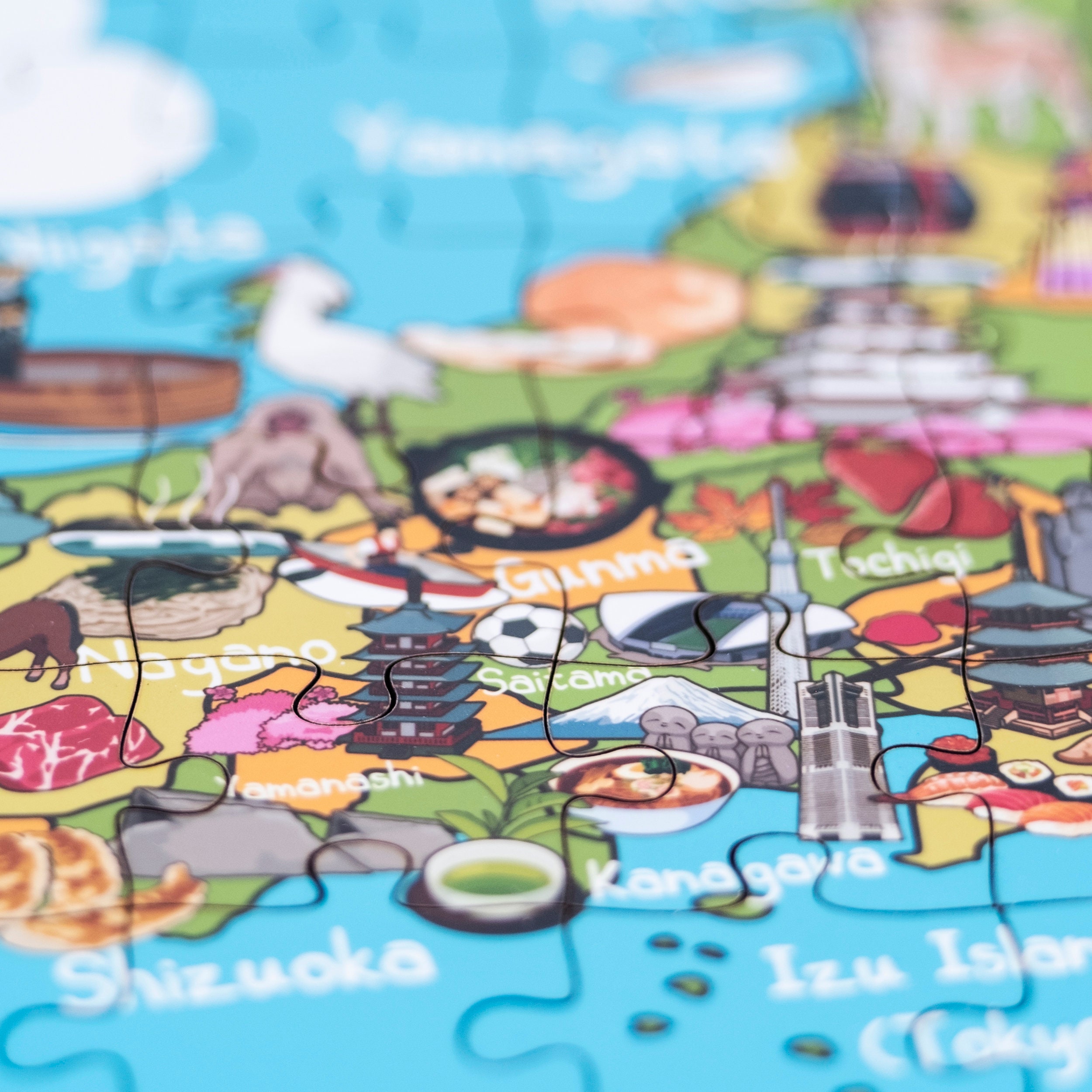 Japan Map Wooden Jigsaw Puzzle for Children and Adults Asia - Etsy