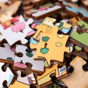 Tokyo Map Wooden Jigsaw Puzzle for Kids and Adults, Holiday City of ...