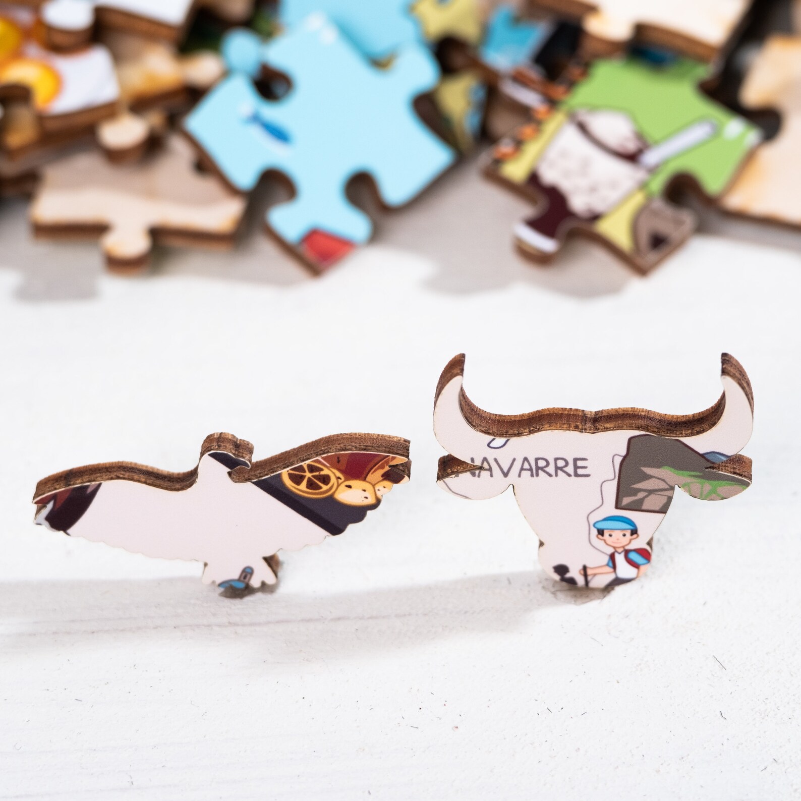 Spain Map Wooden Jigsaw Puzzles, Montessori Map Puzzle of Spain for ...