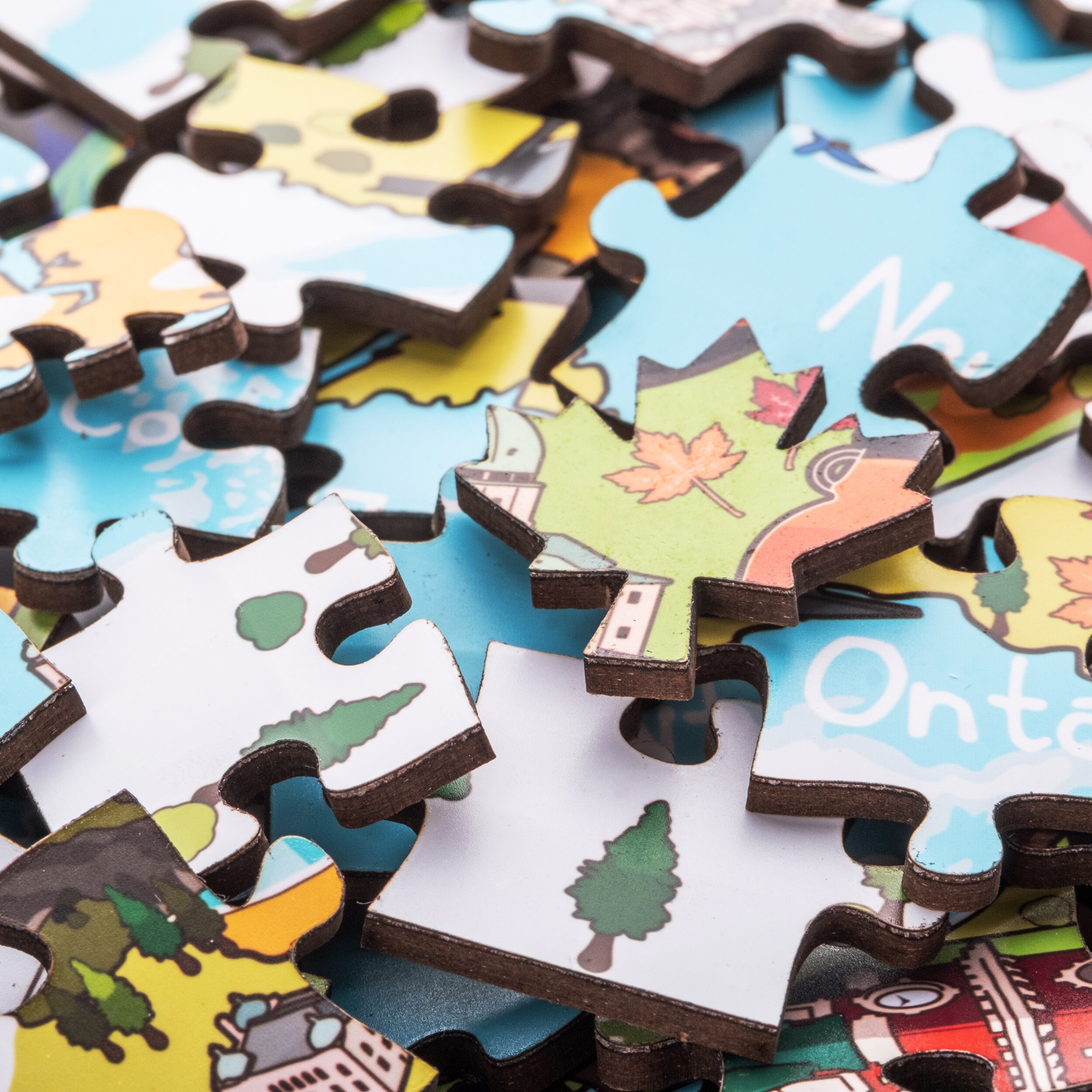 Canada Map Wooden Jigsaw Puzzle for Kids and Adults, 152 Pieces 10x15 ...