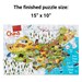 Colorful China Illustrated Wooden Map Jigsaw Puzzle for Children and ...