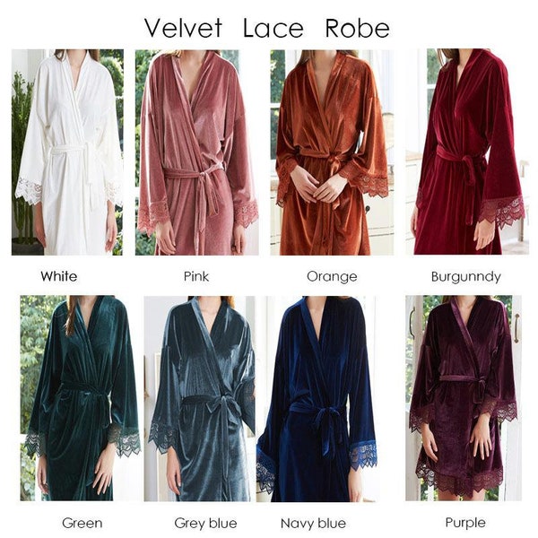 Velvet Robe - Etsy UK