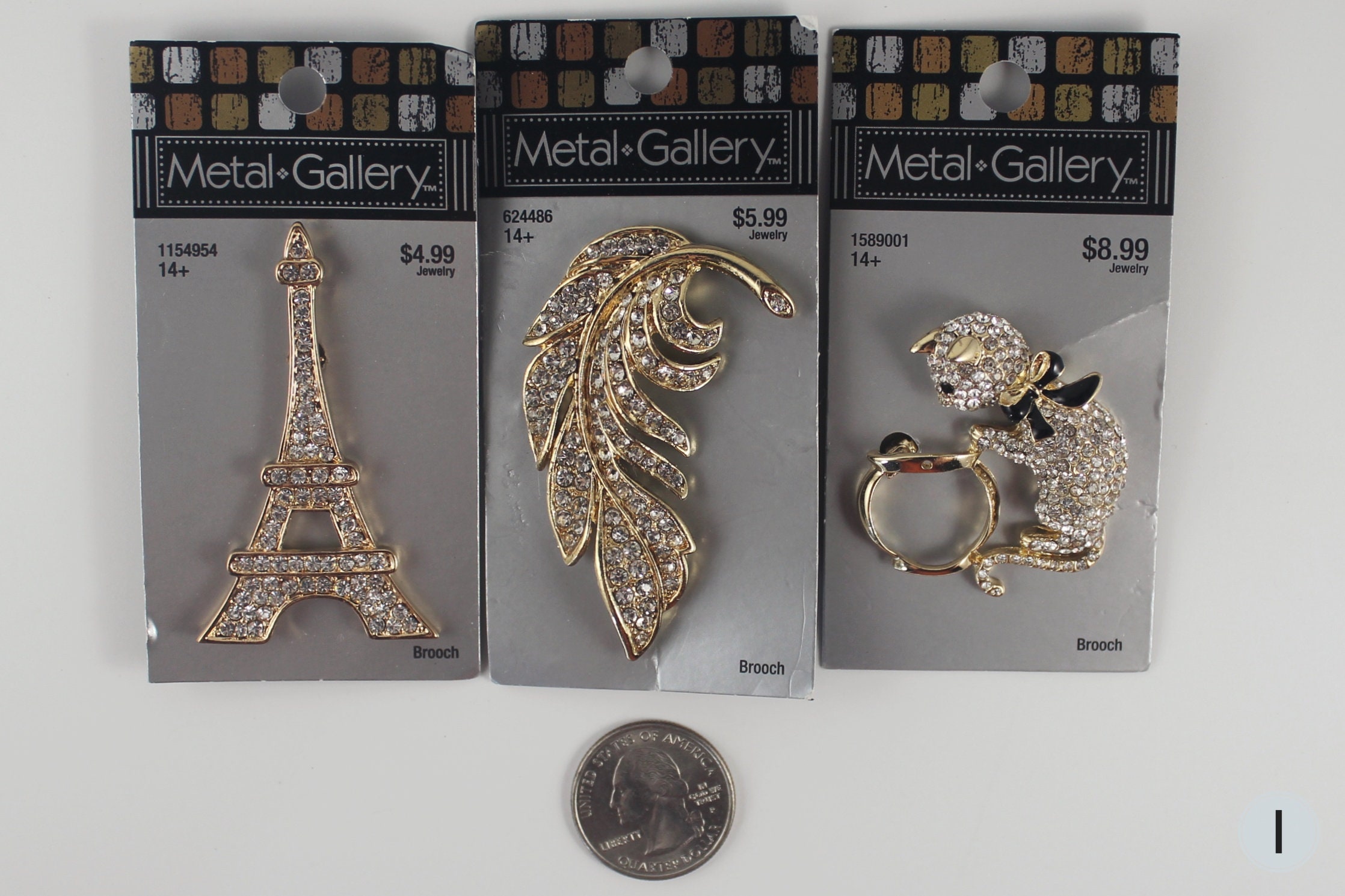 More Assorted Rhinestone Pins and Brooches Multiple Lots in This ...