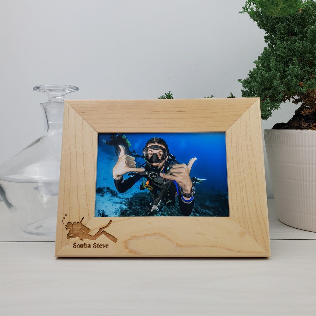 Custom Personalized Picture Frame, Custom Engraved Wood Photo Frame ...