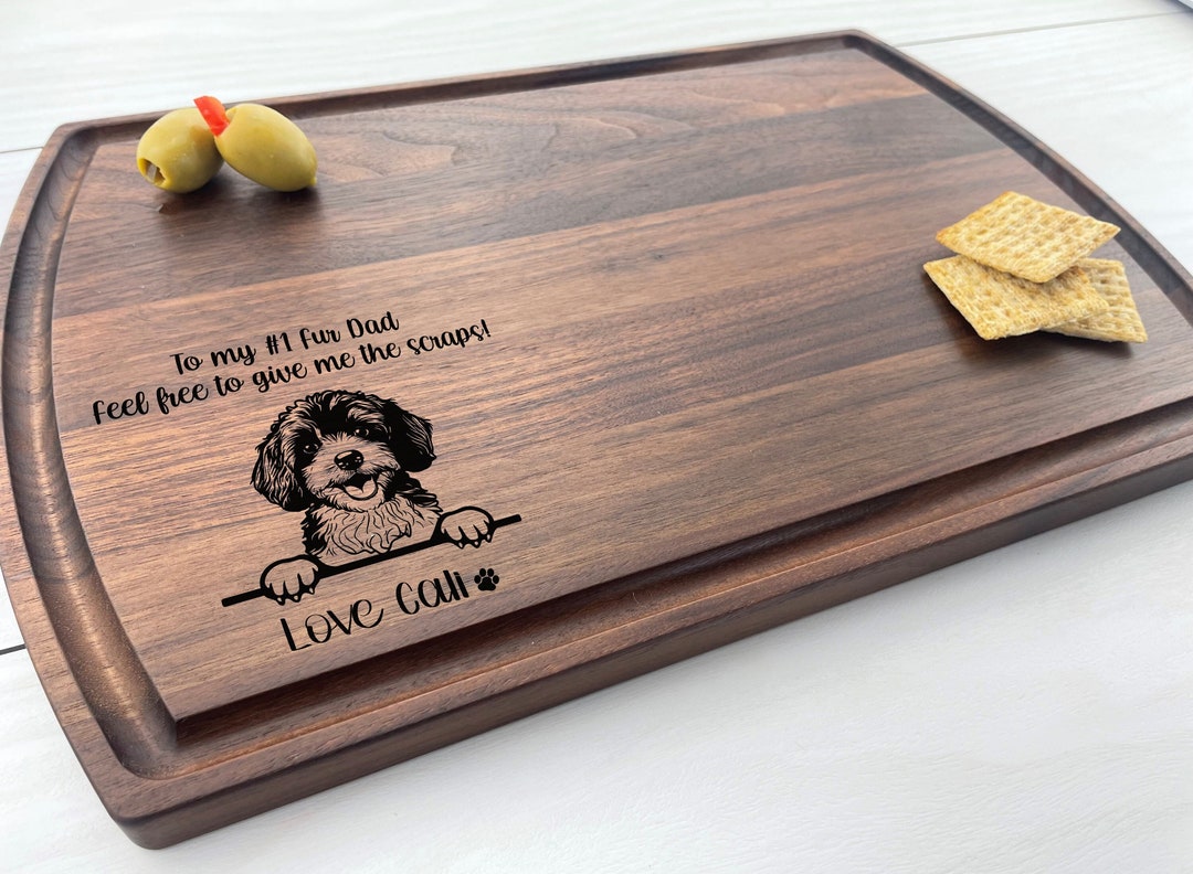 Personalized Engraved Cutting Board, Cavapoo, Dog Board, Dog Dad, Dog Mom, Dog Lover, Cavapoo ...