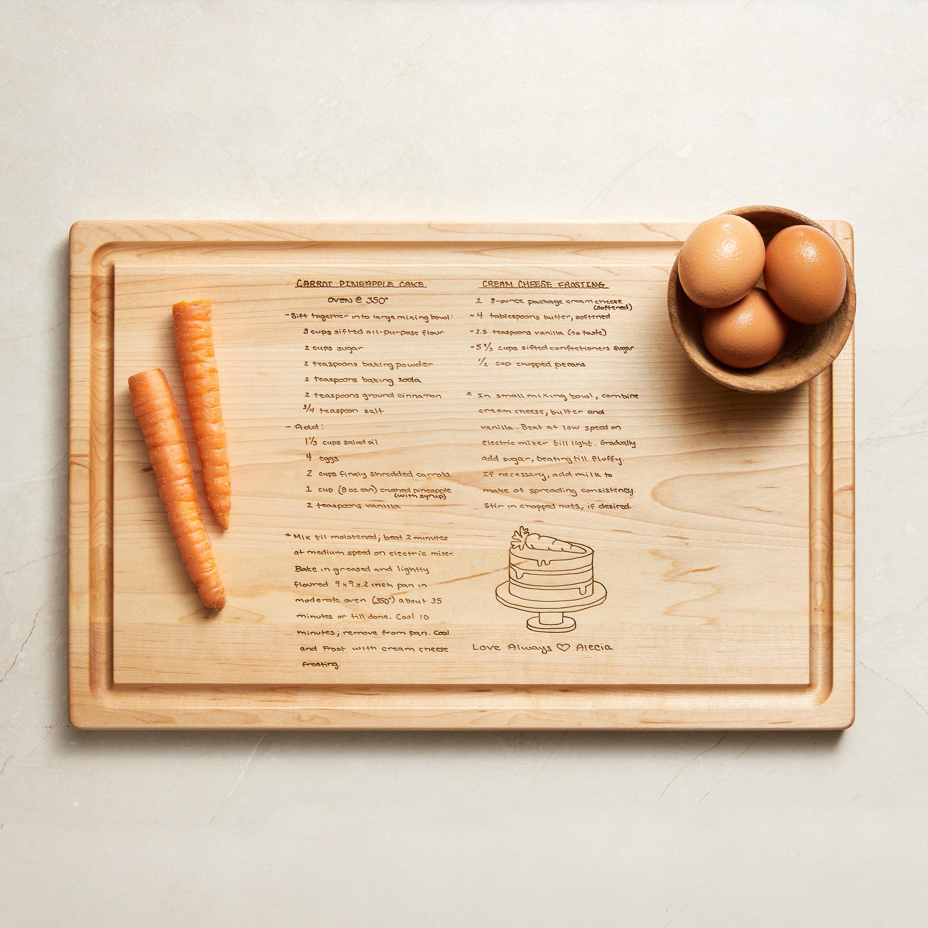 Personalized Recipe Cutting Board, Mothers Day, Family Recipe, Gift for ...