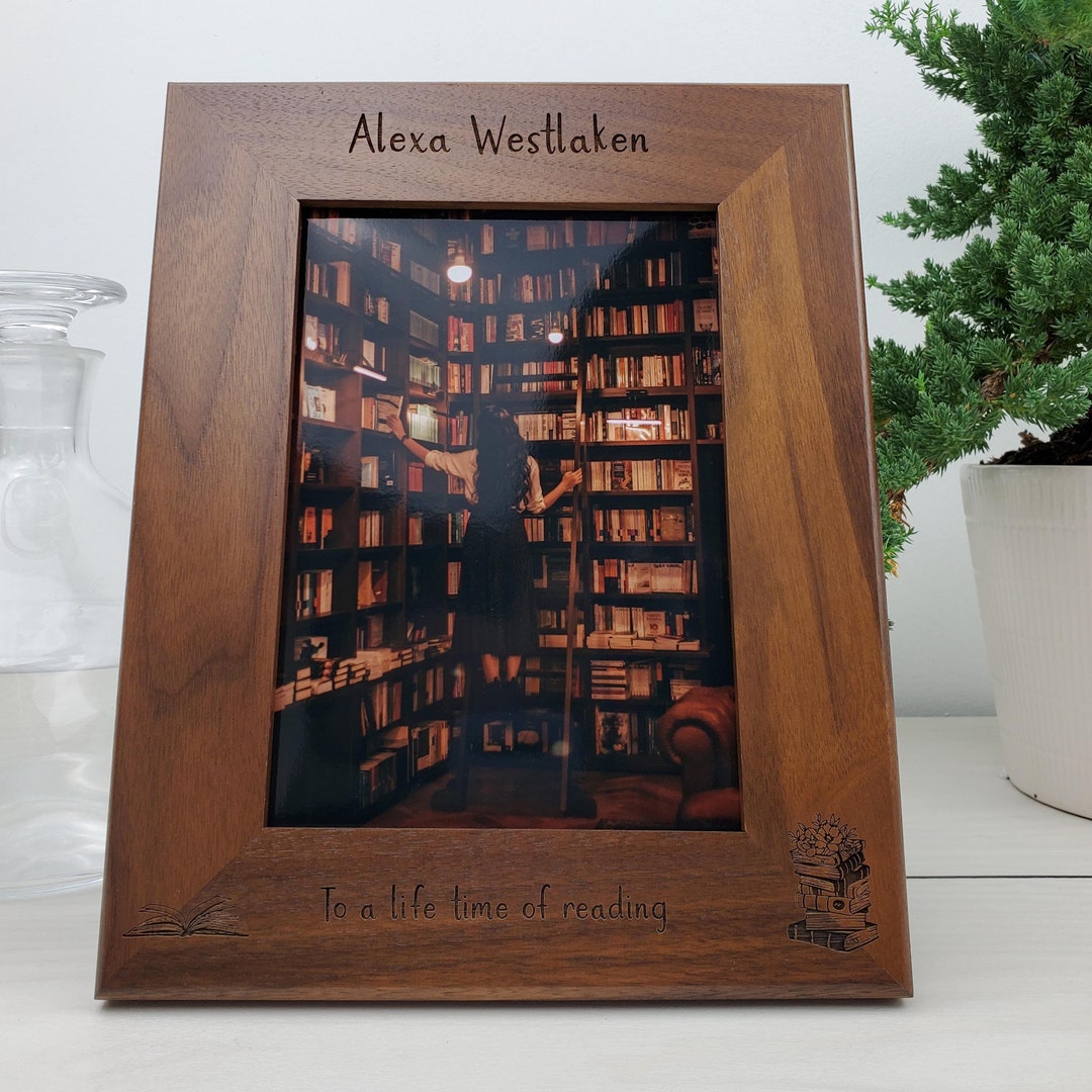Custom Personalized Picture Frame, Custom Engraved Wood Photo Frame ...