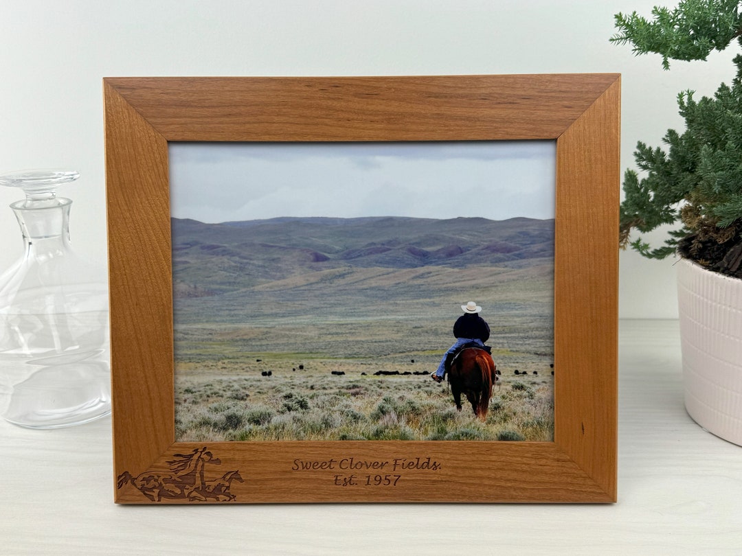 Custom Personalized Picture Frame, Custom Engraved Wood Photo Frame ...