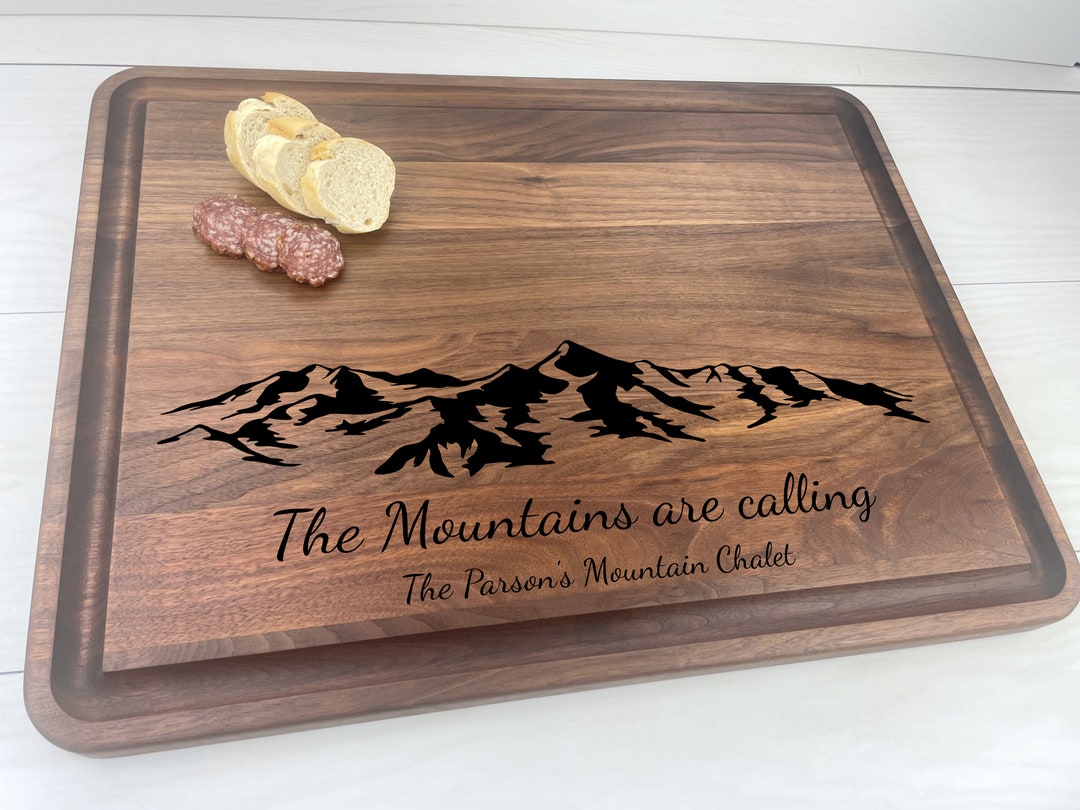 Personalized Butcher Block Cutting Board, Engraved Butcher Block ...