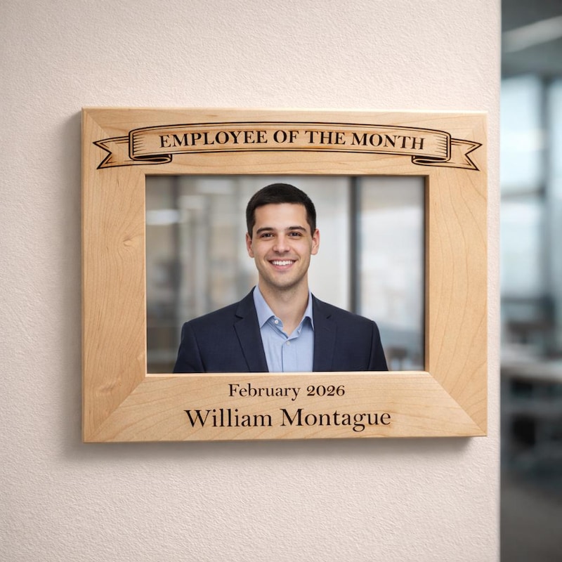 Custom Employee of the Month Picture Frame - Etsy