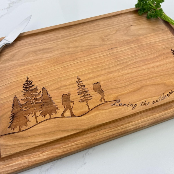 Hiker Cutting Board - Etsy