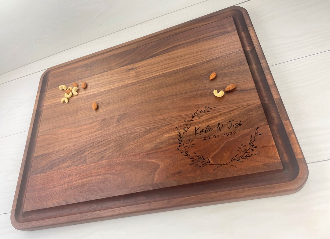 Personalized Butcher Block Cutting Board, Engraved Butcher Block ...
