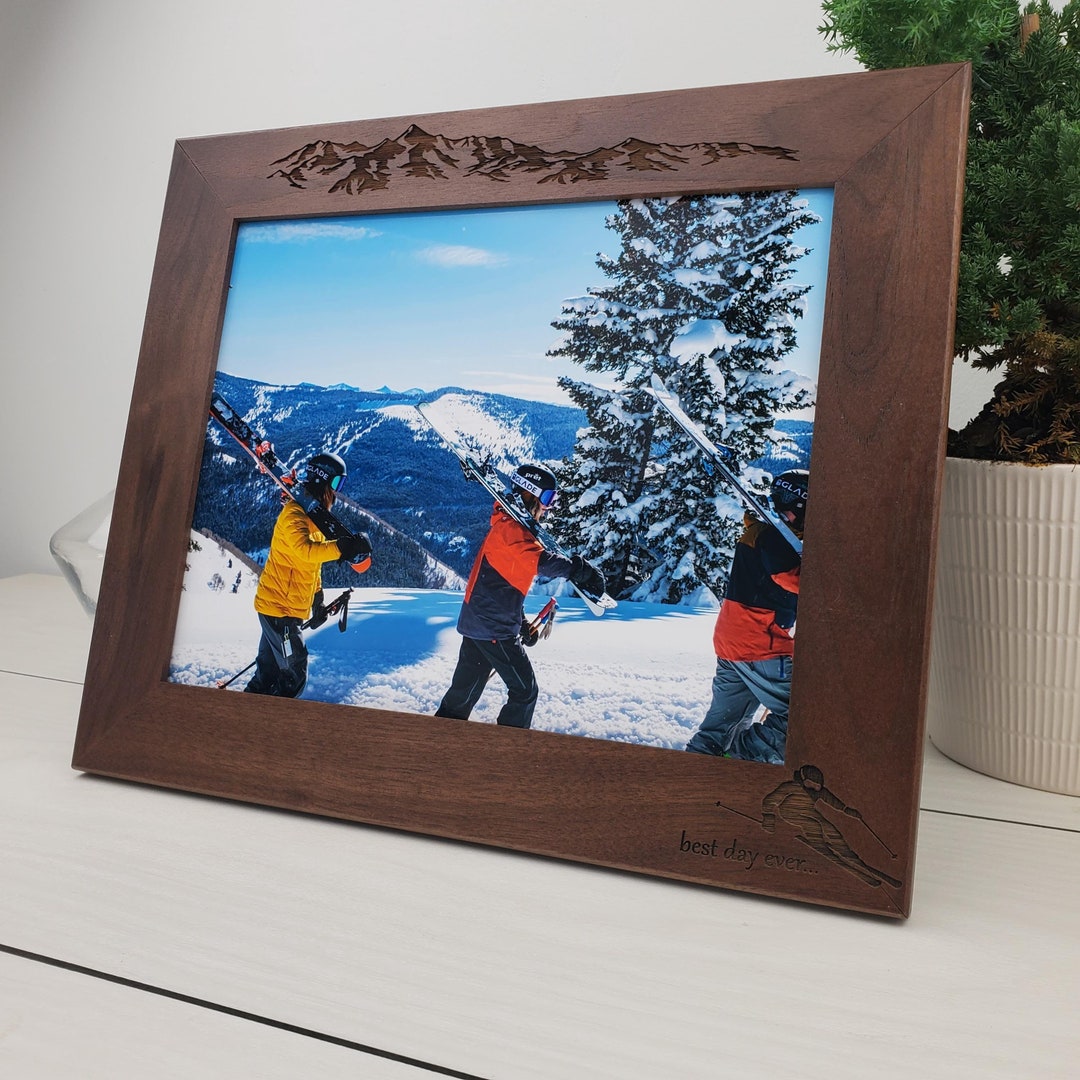 Custom Personalized Picture Frame, Custom Engraved Wood Photo Frame ...