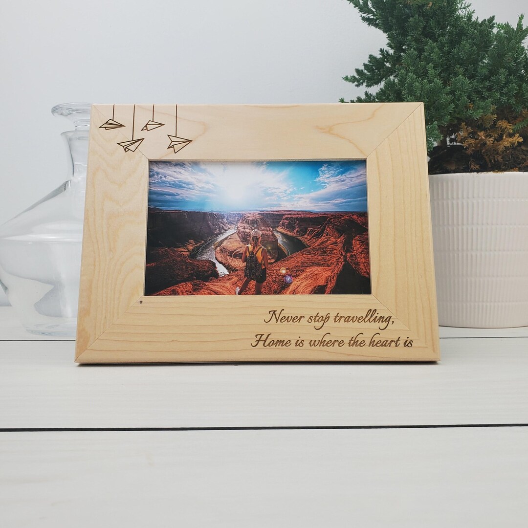 Custom Personalized Picture Frame, Custom Engraved Wood Photo Frame ...