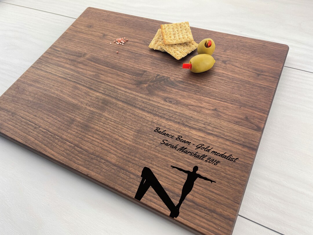 Personalized Cutting Board, Gymnastics, Balance Beam, Medalist, Gift ...
