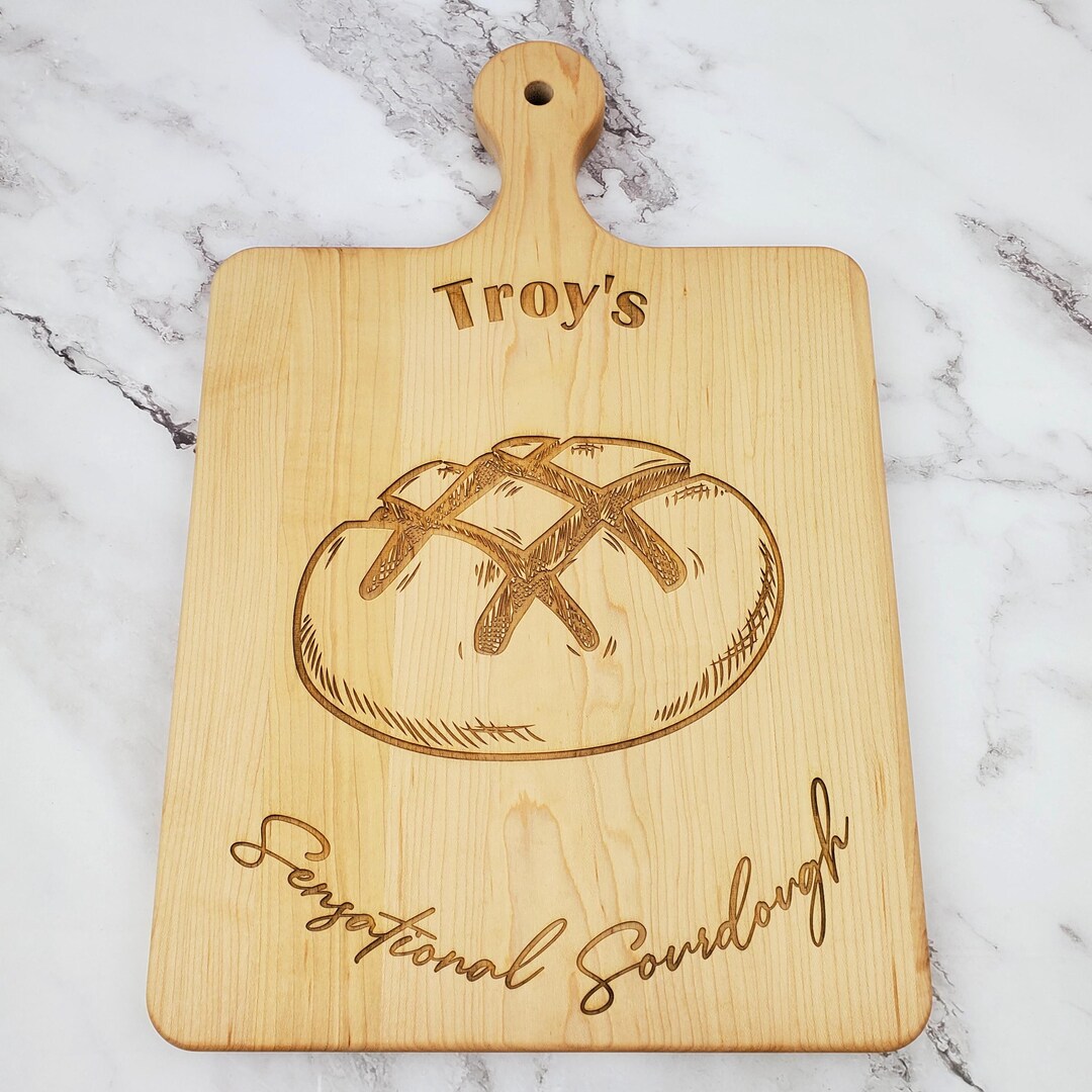 Personalized Paddle Board, Engraved Cutting Board With Handle ...