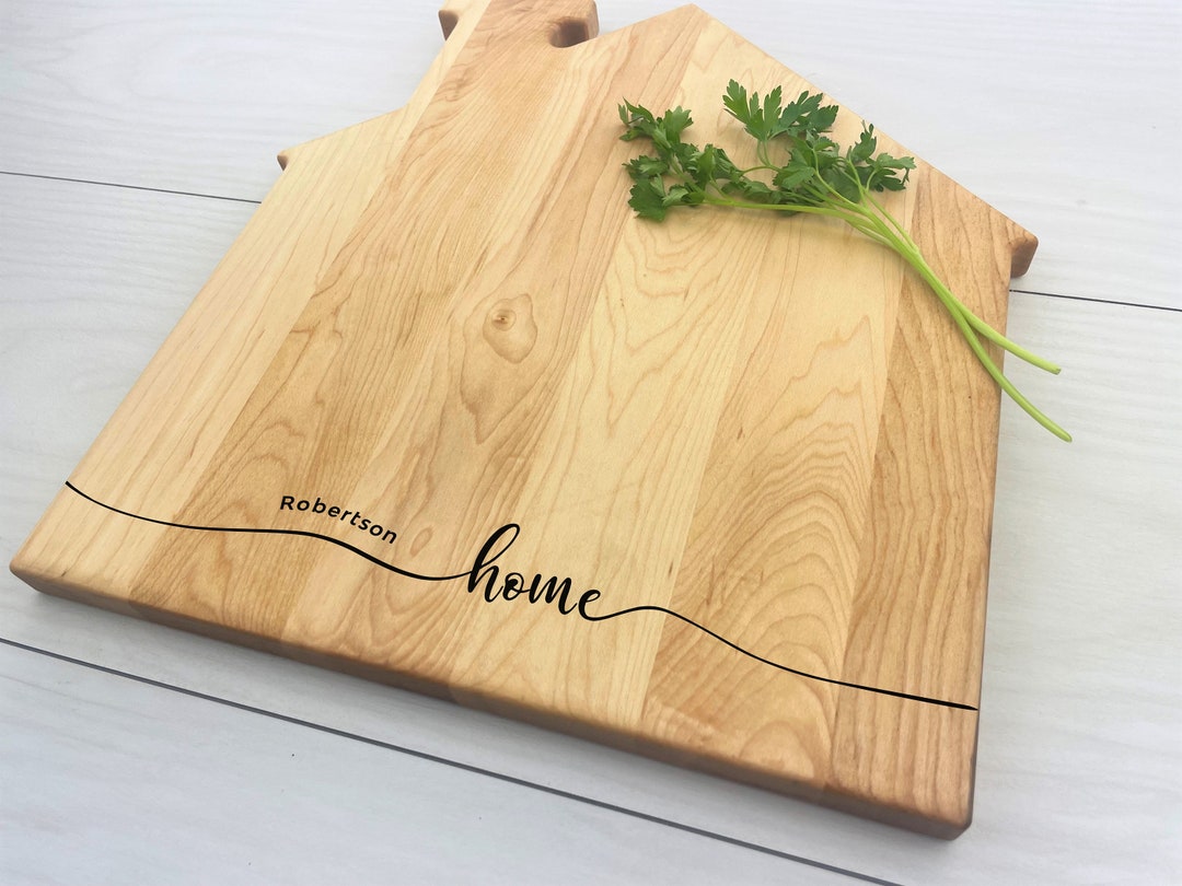 Personalized House Cutting Board, Engraved House Cutting Board ...