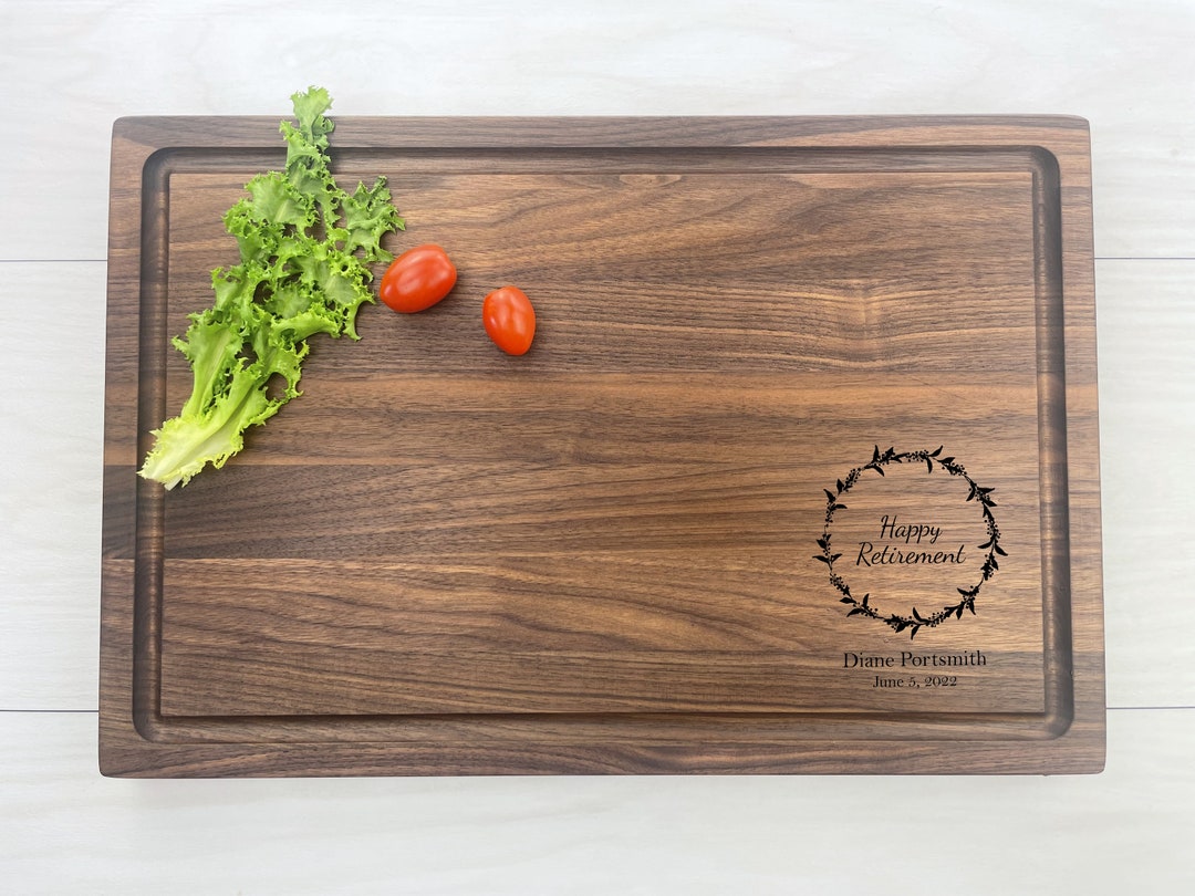 Personalized Butcher Block Cutting Board, Engraved Butcher Block ...