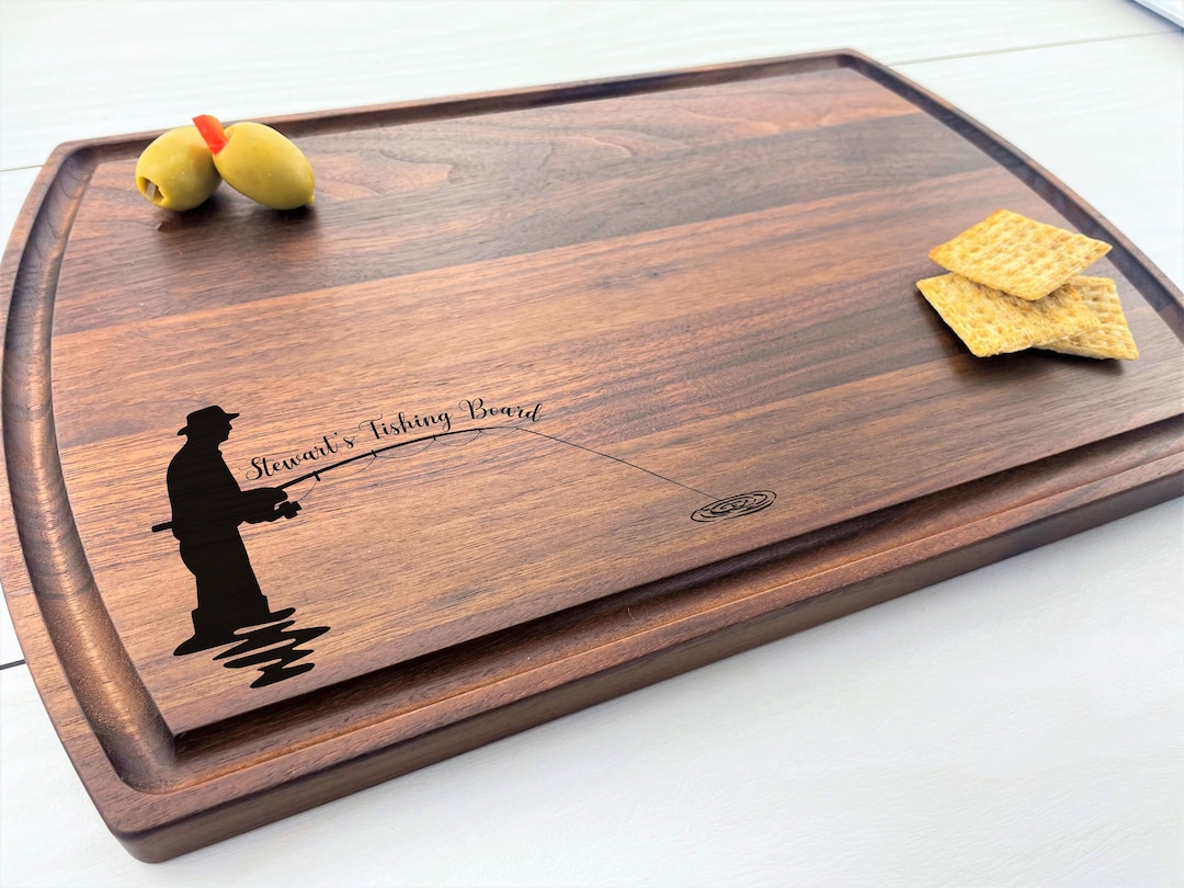 Personalized Cutting Board, Custom Cutting Board, Fishing, Fisherman ...