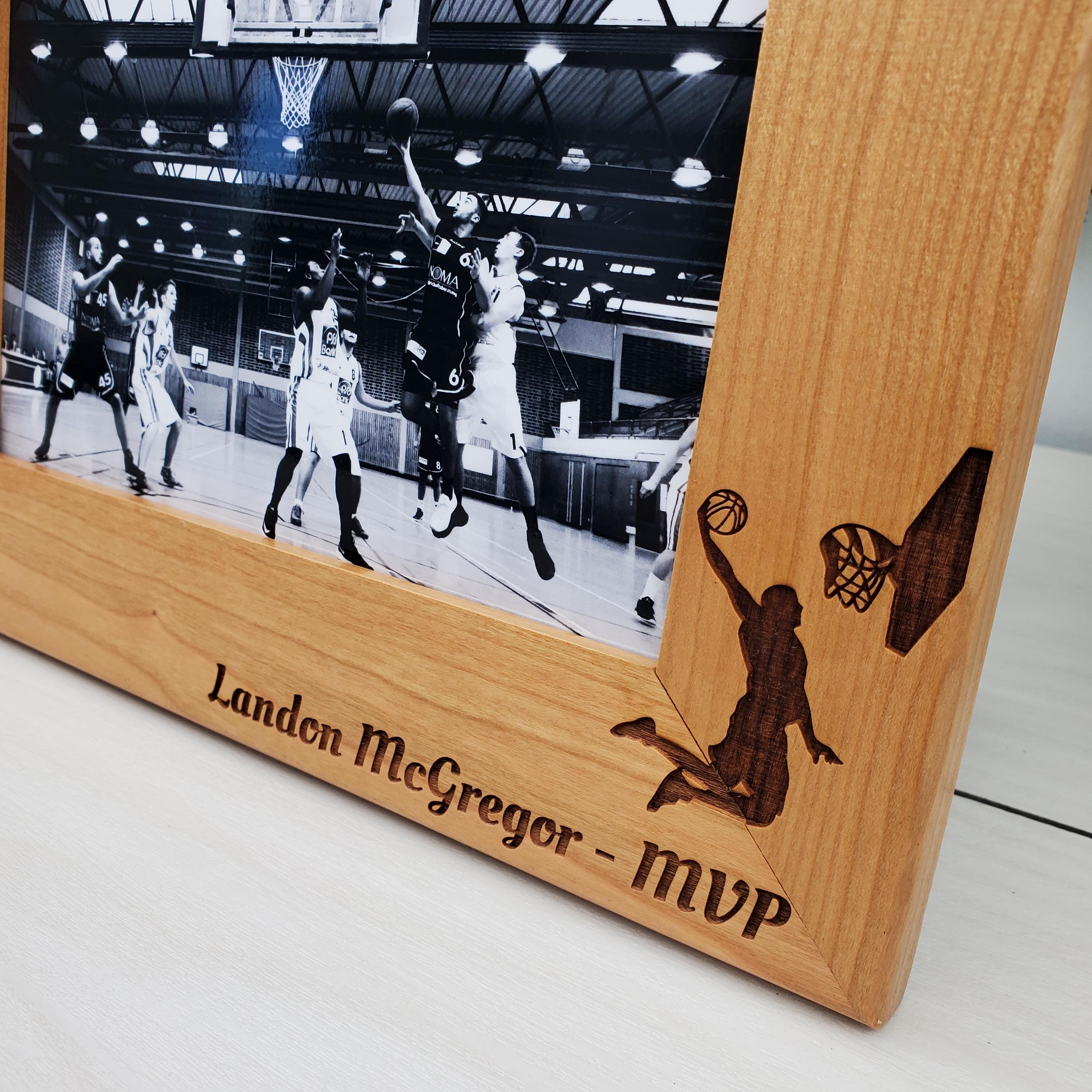 Custom Personalized Picture Frame, Custom Engraved Wood Photo Frame ...