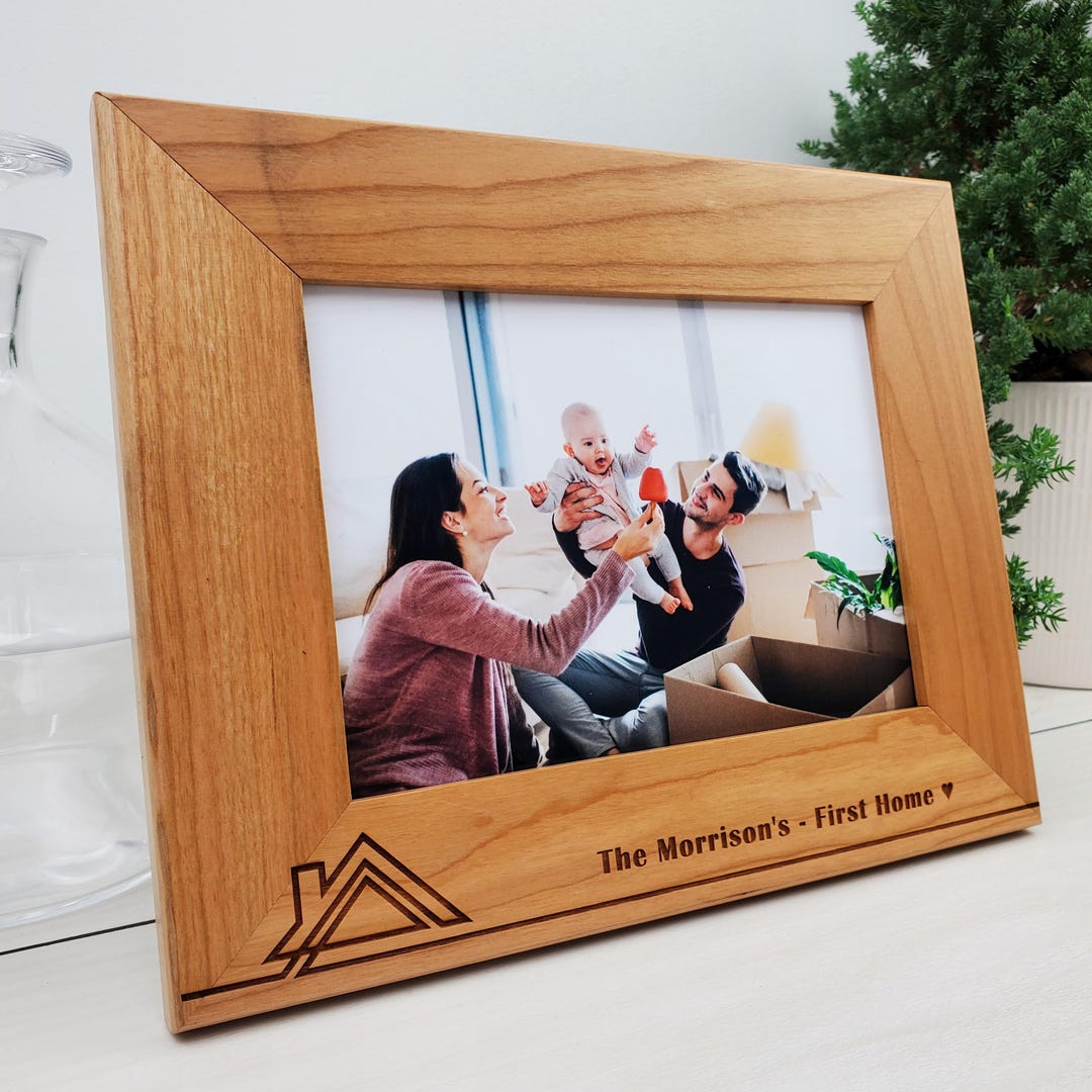 Custom Personalized Picture Frame, Custom Engraved Wood Photo Frame ...