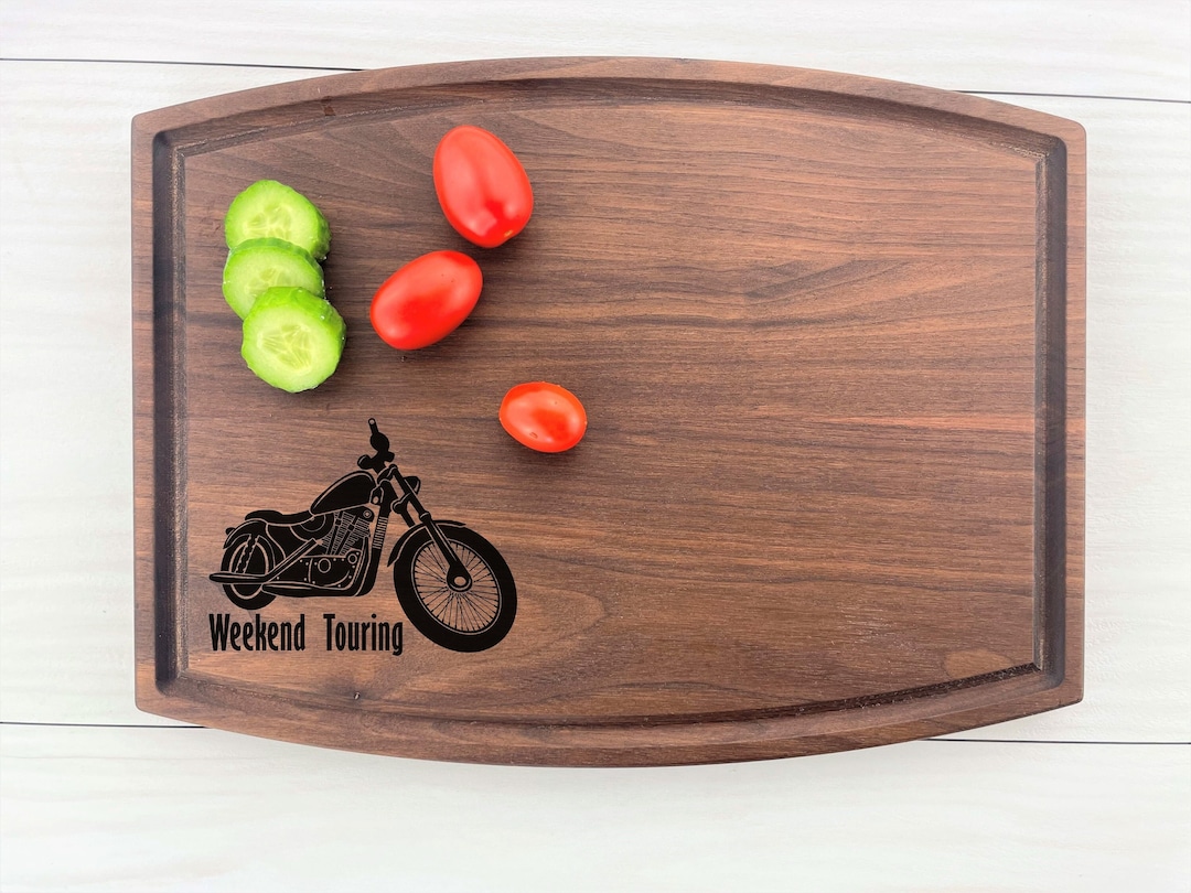 Personalized Cutting Board, Custom Cutting Board, Motor Bike Themed ...