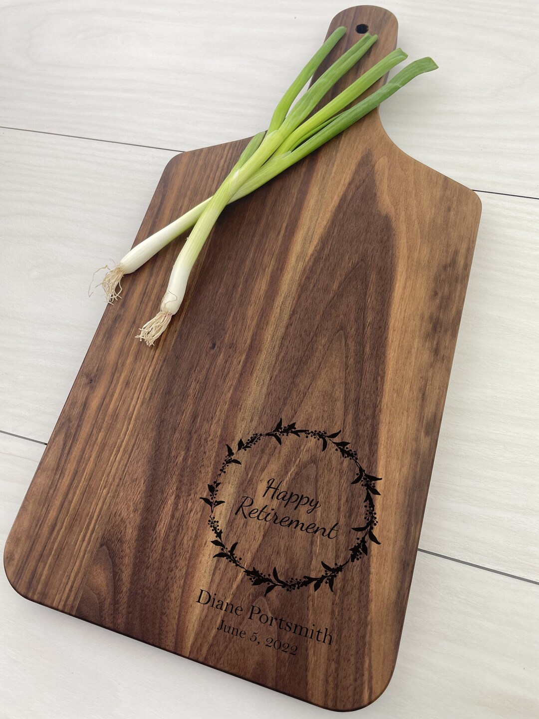 Personalized Paddle Board, Engraved Cutting Board With Handle, Simple ...