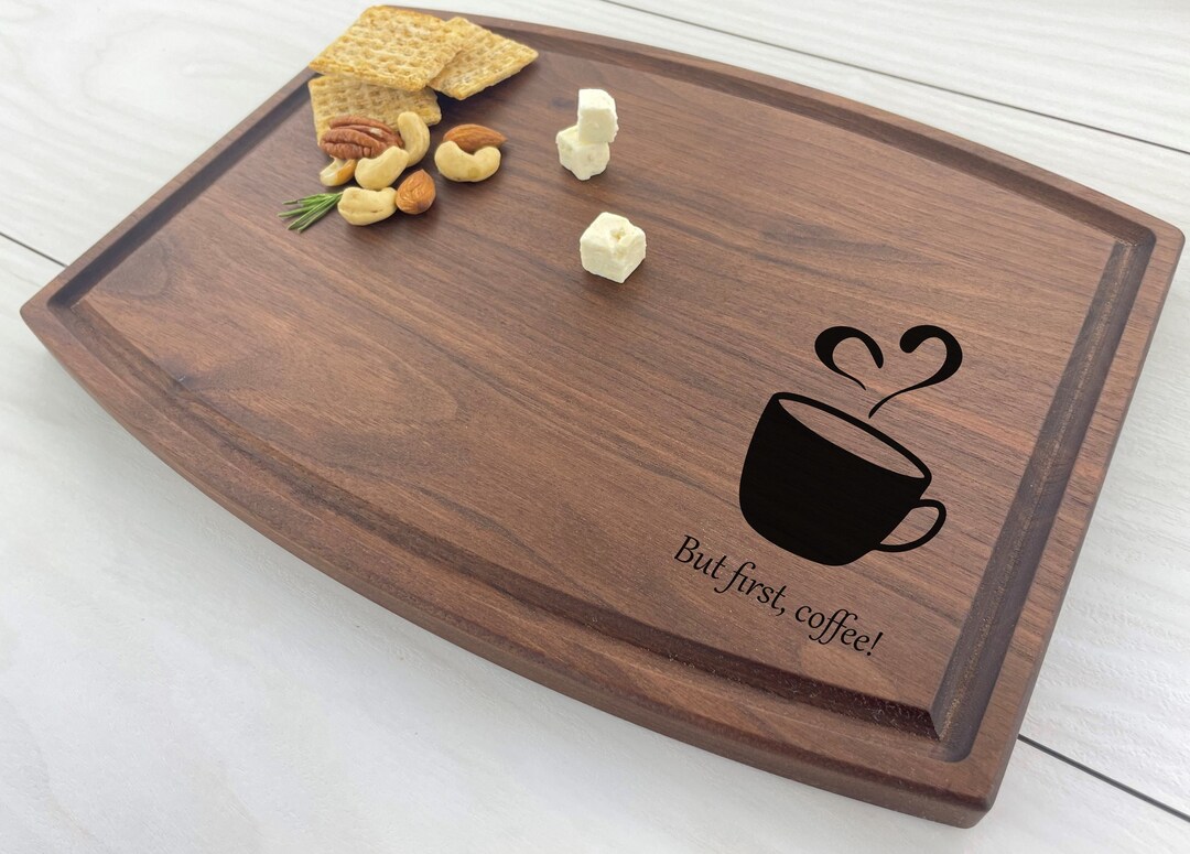 Personalized Cutting Board, Custom Cutting Board, Coffee Themed Gift ...
