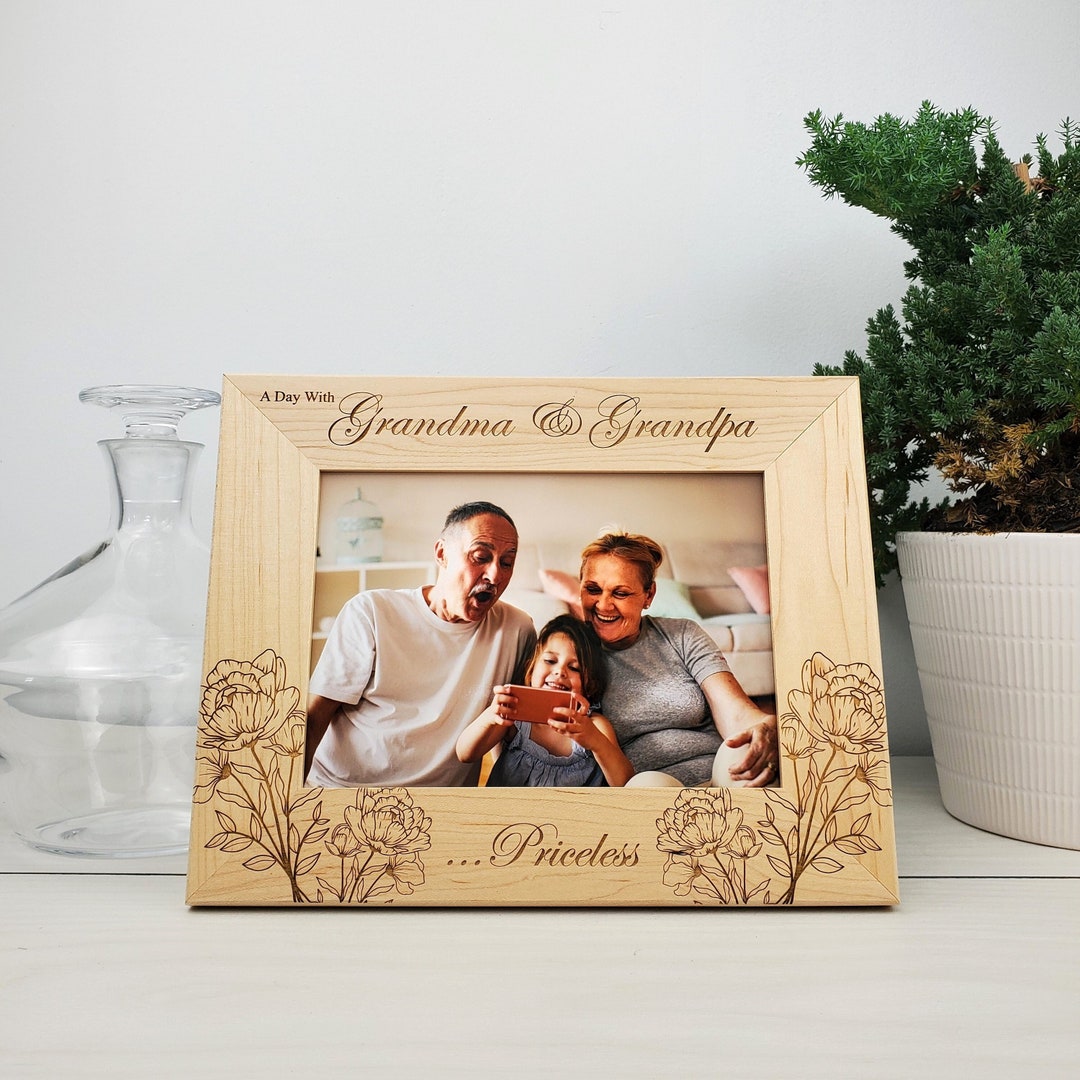 Custom Personalized Picture Frame, Custom Engraved Wood Photo Frame ...