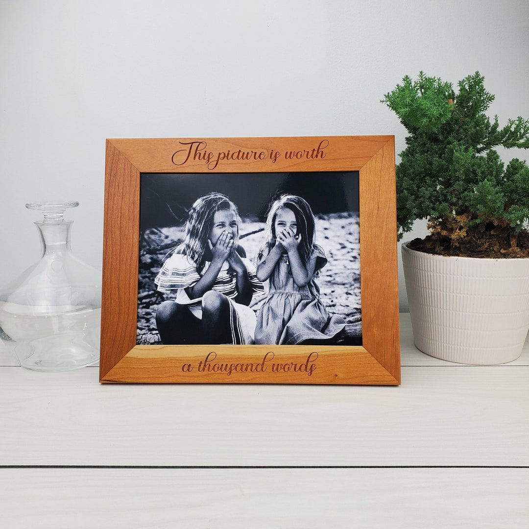 Custom Personalized Picture Frame, Custom Engraved Wood Photo Frame ...