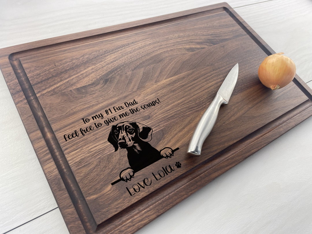 Personalized Engraved Cutting Board, Dachshund, Dog Board, Fur Child ...