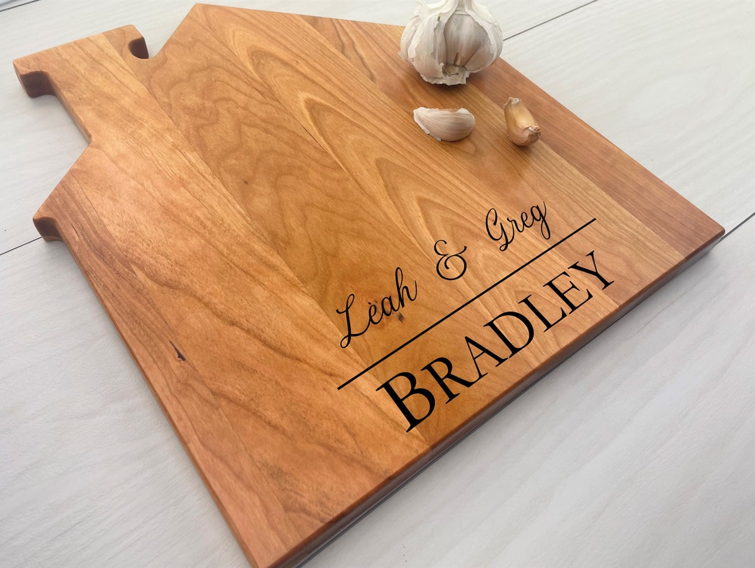 Personalized House Cutting Board, Engraved House Cutting Board, House ...