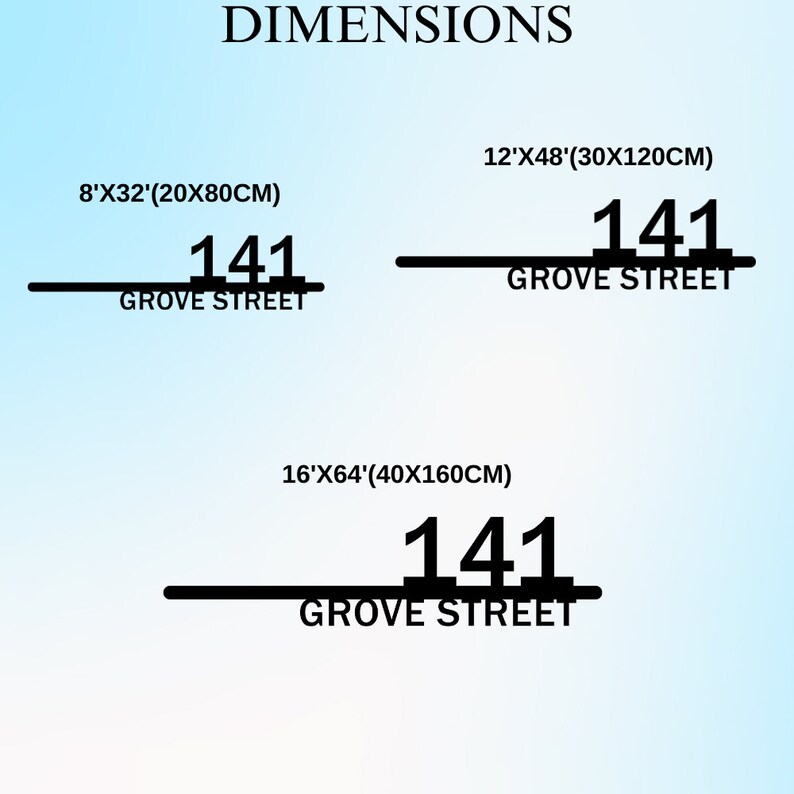 Personalized Metal Door Number, Metal House Number Sign, Outdoor ...