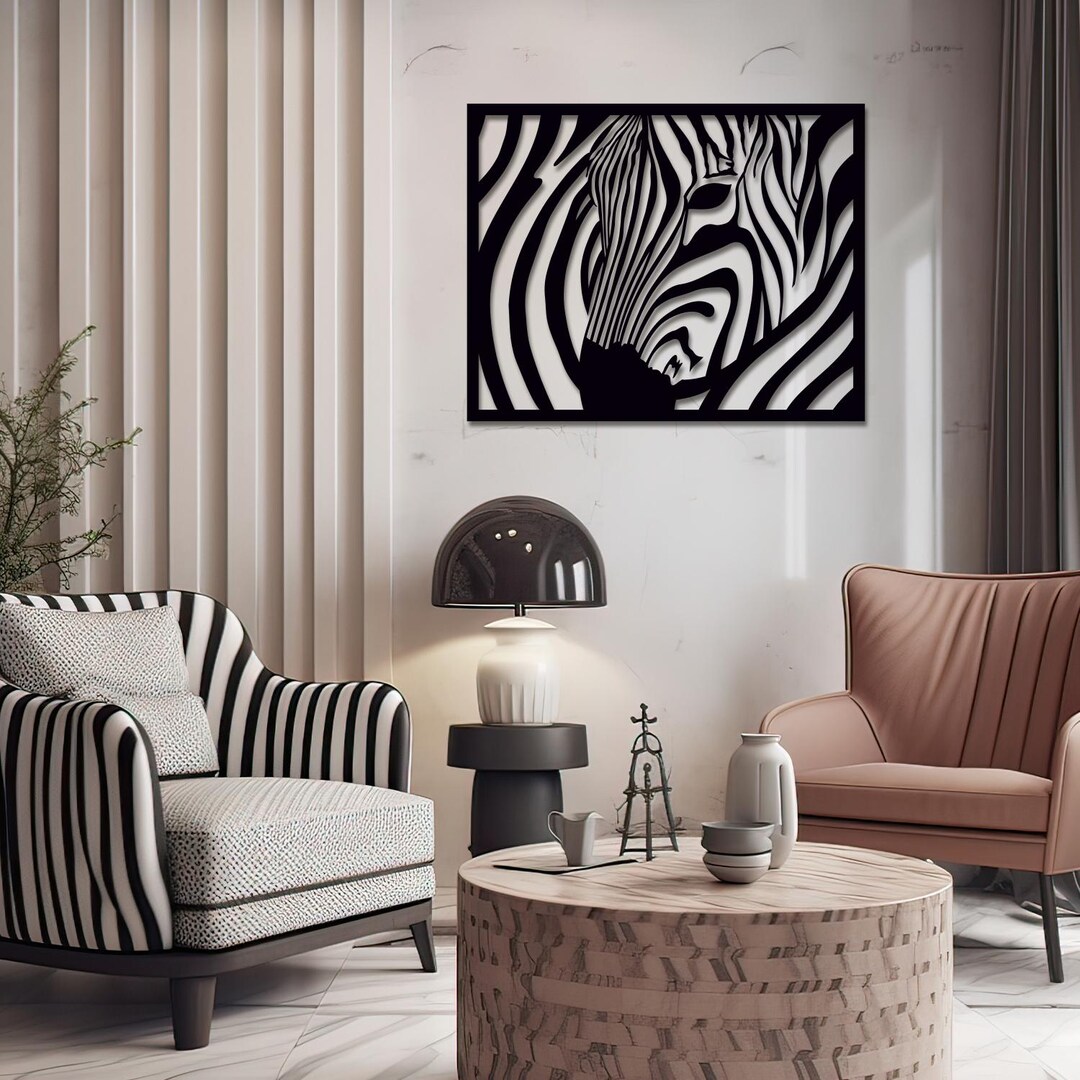 Zebra Metal Wall Art, African Animals, Zebra Metal Art, Unique Wall Decor, Metal Wall Sculpture ...