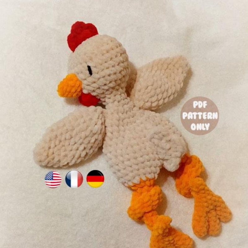 Plush Chicken - Etsy