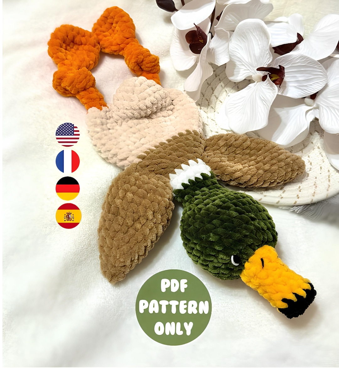 Drake Comforter. Cute Snuggler. Amigurumi. Crochet. PDF. Bird. Plush ...