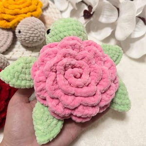 The Little Rose Turtle. Crochet. Amigurumi. Pattern. Tutorial. Flower ...