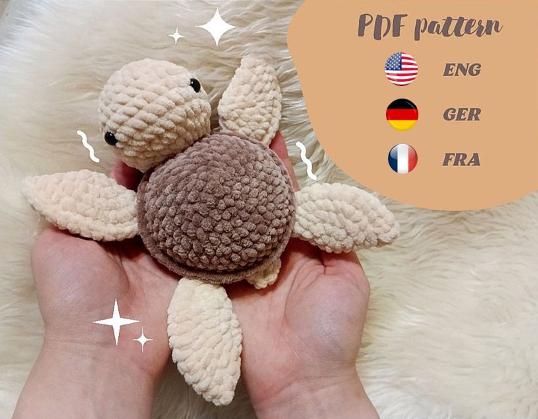 Pattern Tutorial The Small Common Turtle Etsy